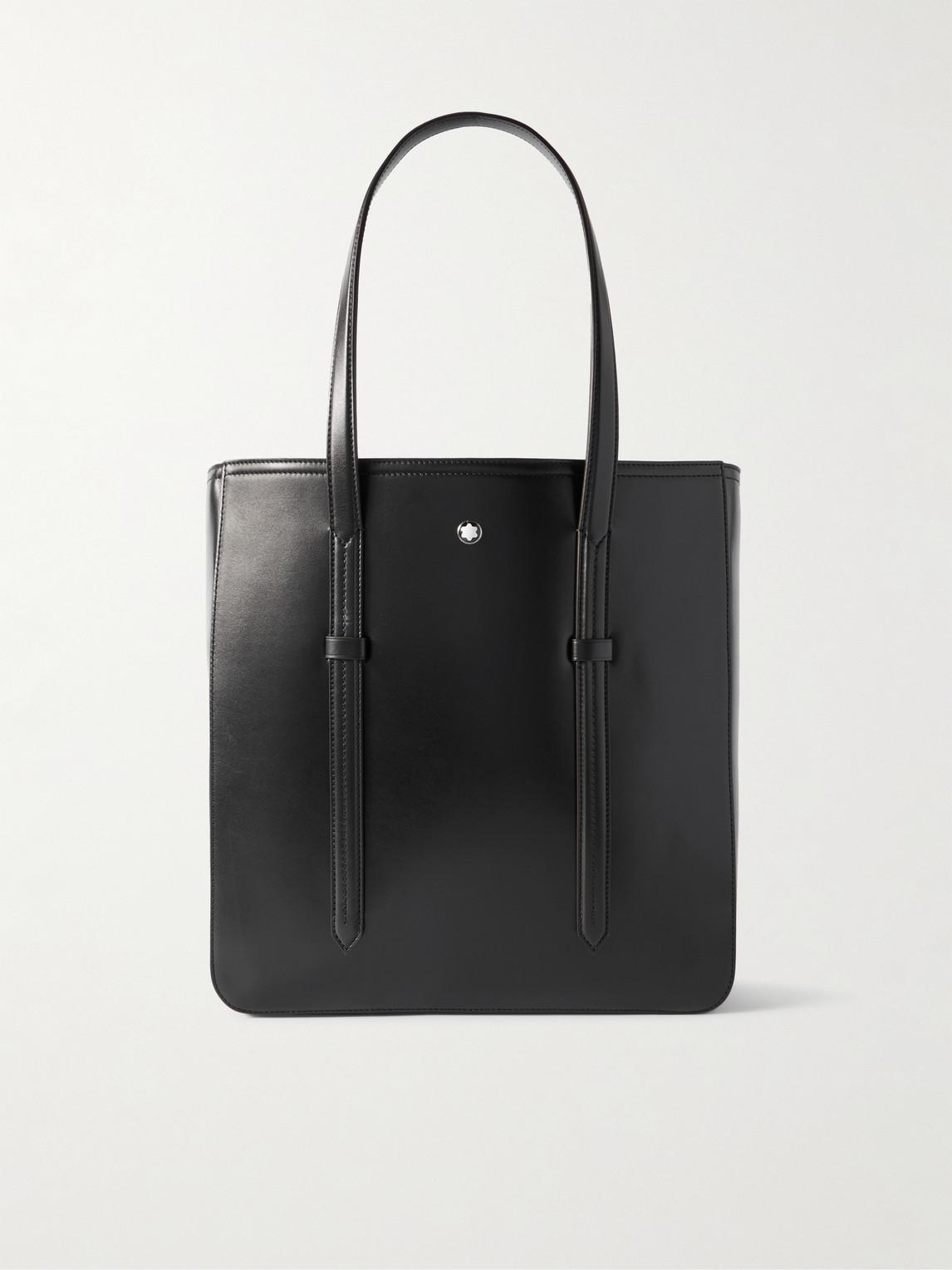 Montblanc Meisterstück Medium Leather Tote Bag in Black for Men | Lyst ...