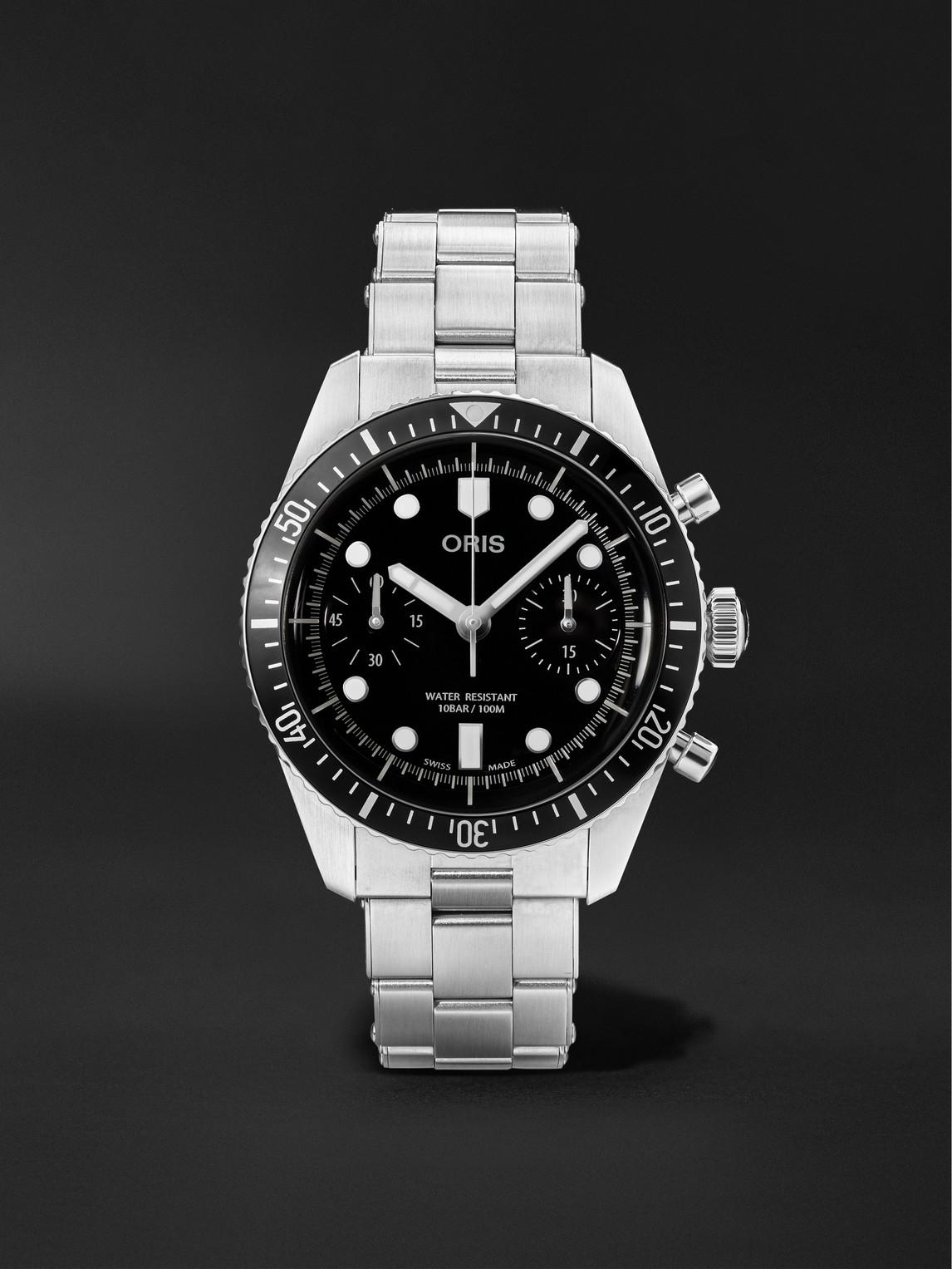 Oris Divers Sixty-five Automatic Chronograph 40mm Stainless Steel Watch ...