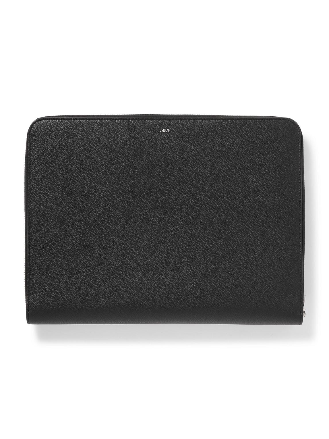 MR P. Full-Grain Leather Pouch in Black for Men | Lyst