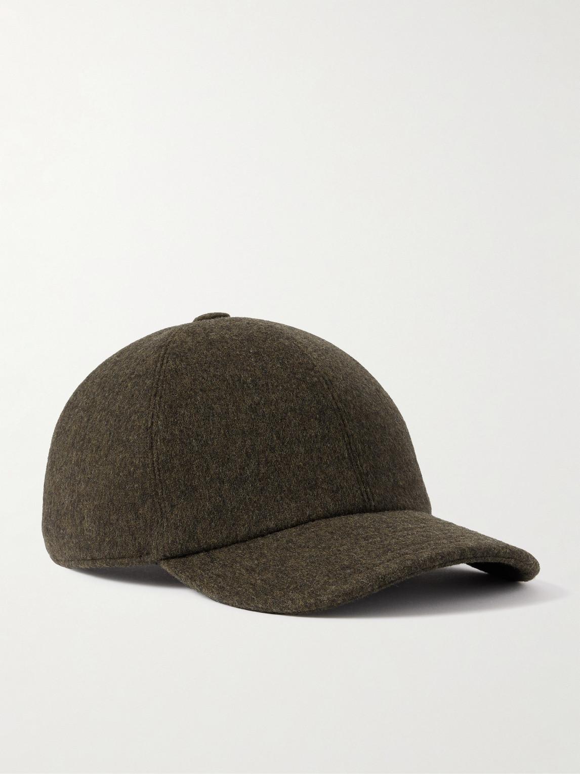 James Purdey & Sons Brushed Merino Wool Baseball Cap in Brown for Men ...