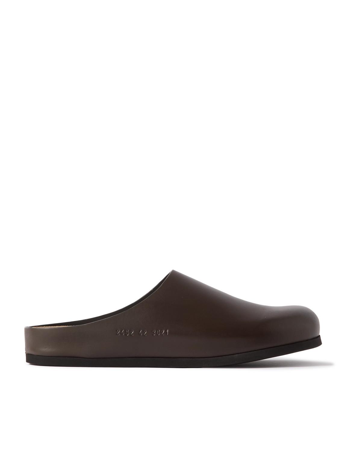 Common Projects Leather Clogs in Brown for Men | Lyst