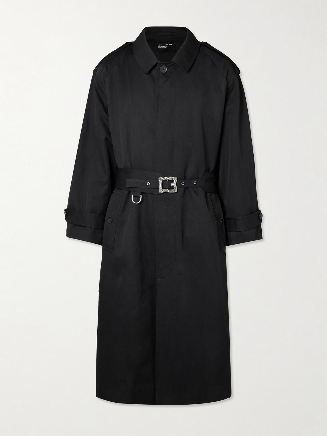 Enfants Riches Deprimes Belted Wool-blend Twill Trench Coat in Black ...