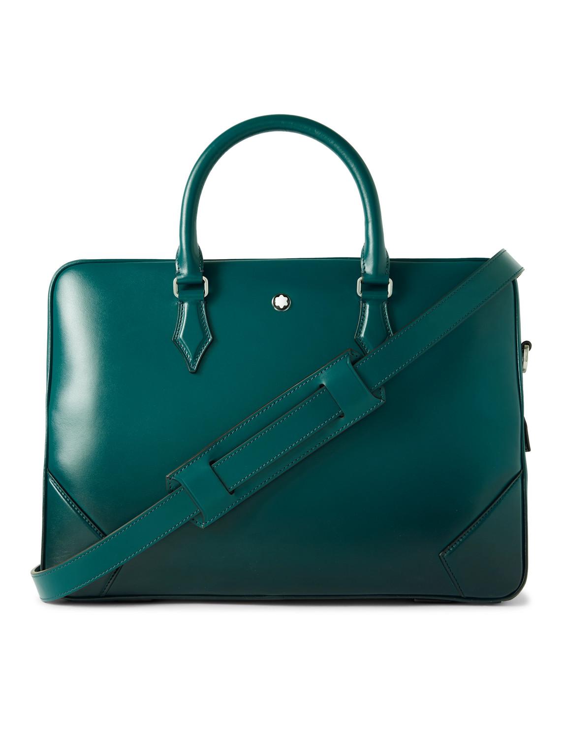 Montblanc Meisterstück Leather Briefcase in Green for Men | Lyst