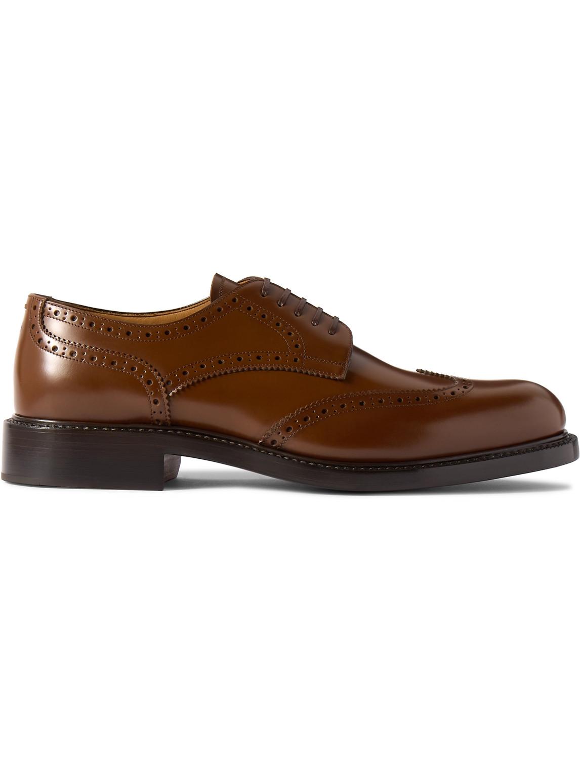 Loro Piana Oliver Walk Leather Brogues in Brown for Men | Lyst