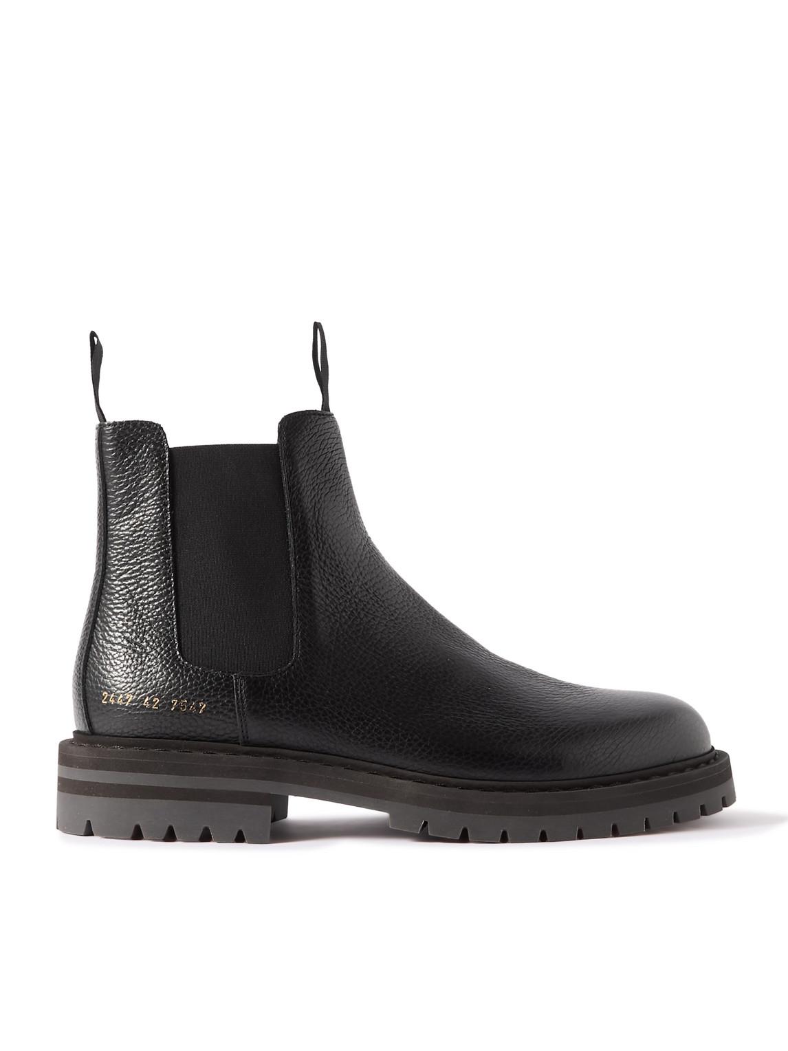 Common Projects Nappa Leather Chelsea Boots in Black for Men | Lyst