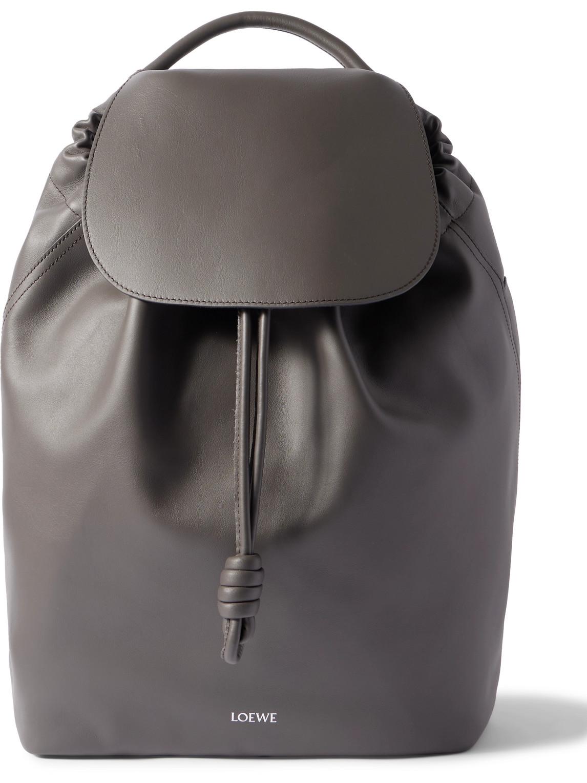 Loewe Flamenco Leather Backpack in Gray for Men | Lyst