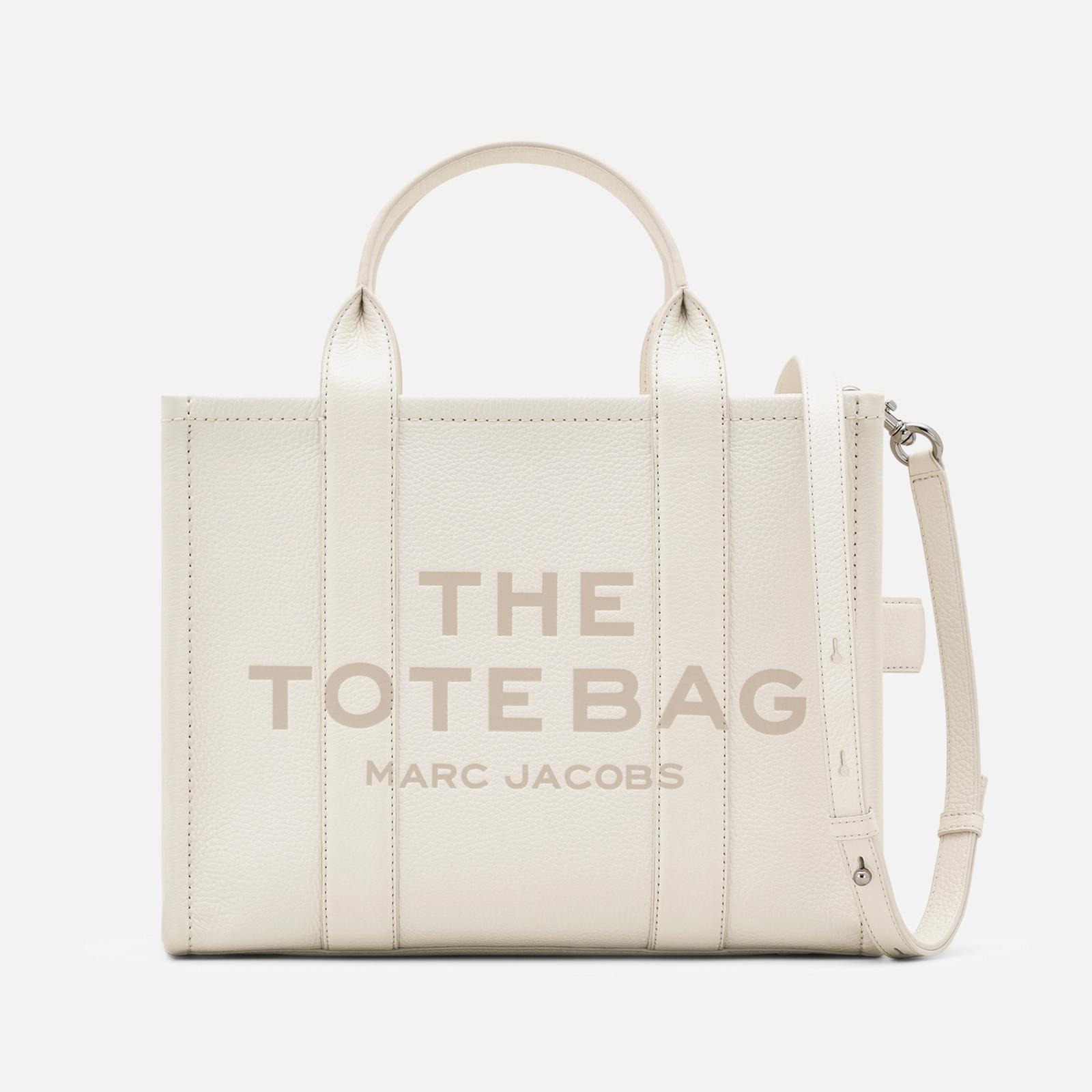 Marc Jacobs The Medium Leather Tote Bag in White | Lyst