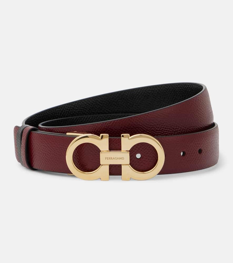 Ferragamo Gancio Mediterraneo Leather Belt in Red | Lyst UK