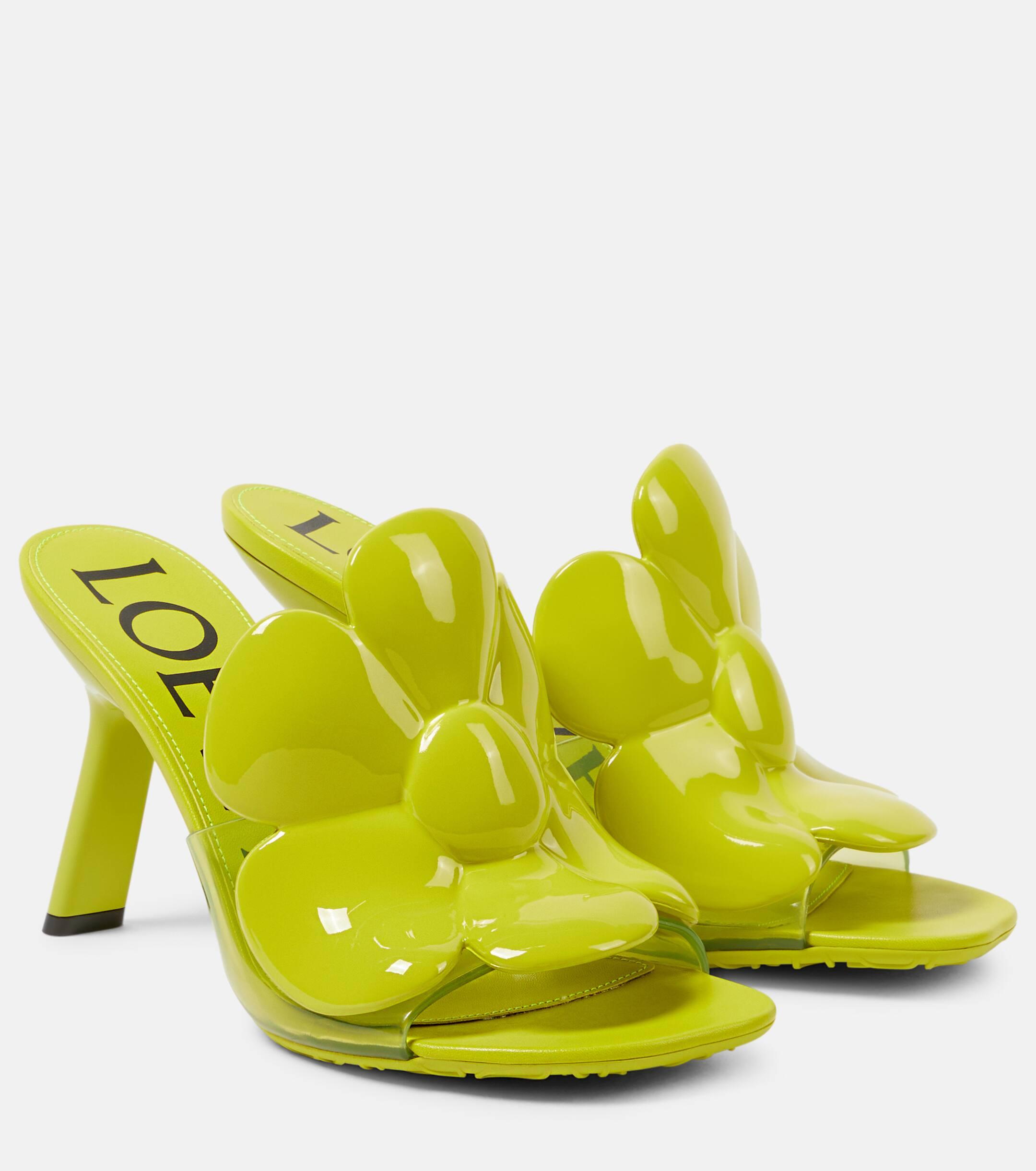 Loewe Petal Flower Pvc Mules in Yellow | Lyst UK