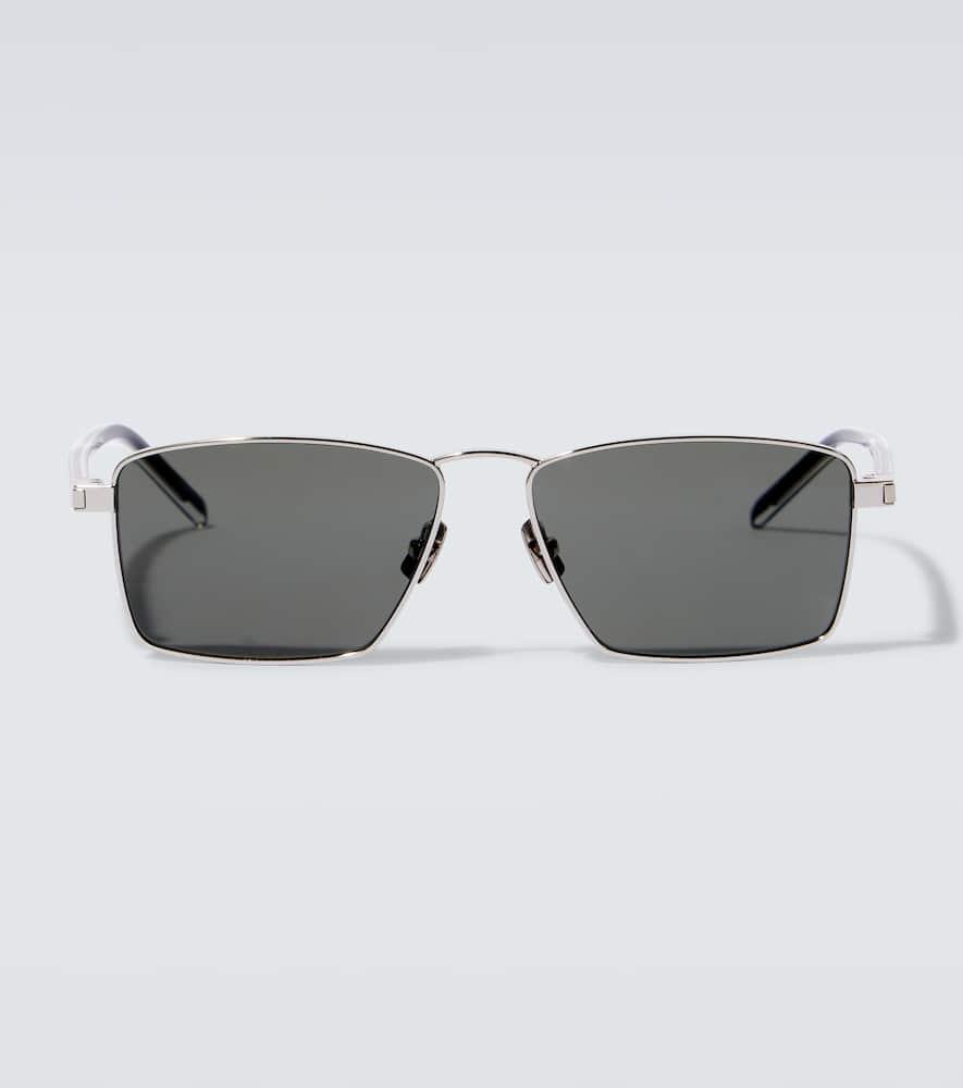Saint Laurent Sl 700 Rectangular Sunglasses in Gray for Men | Lyst