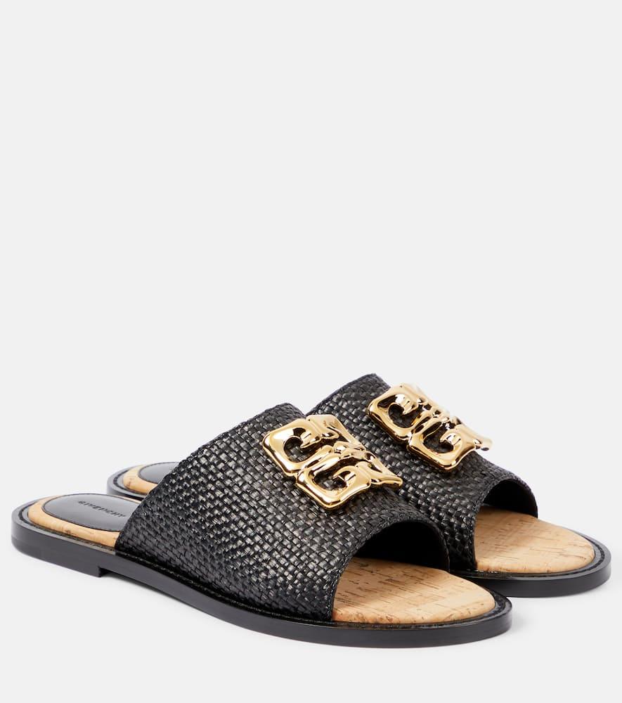 Givenchy Mule 4G Liquid Sandals in Black | Lyst