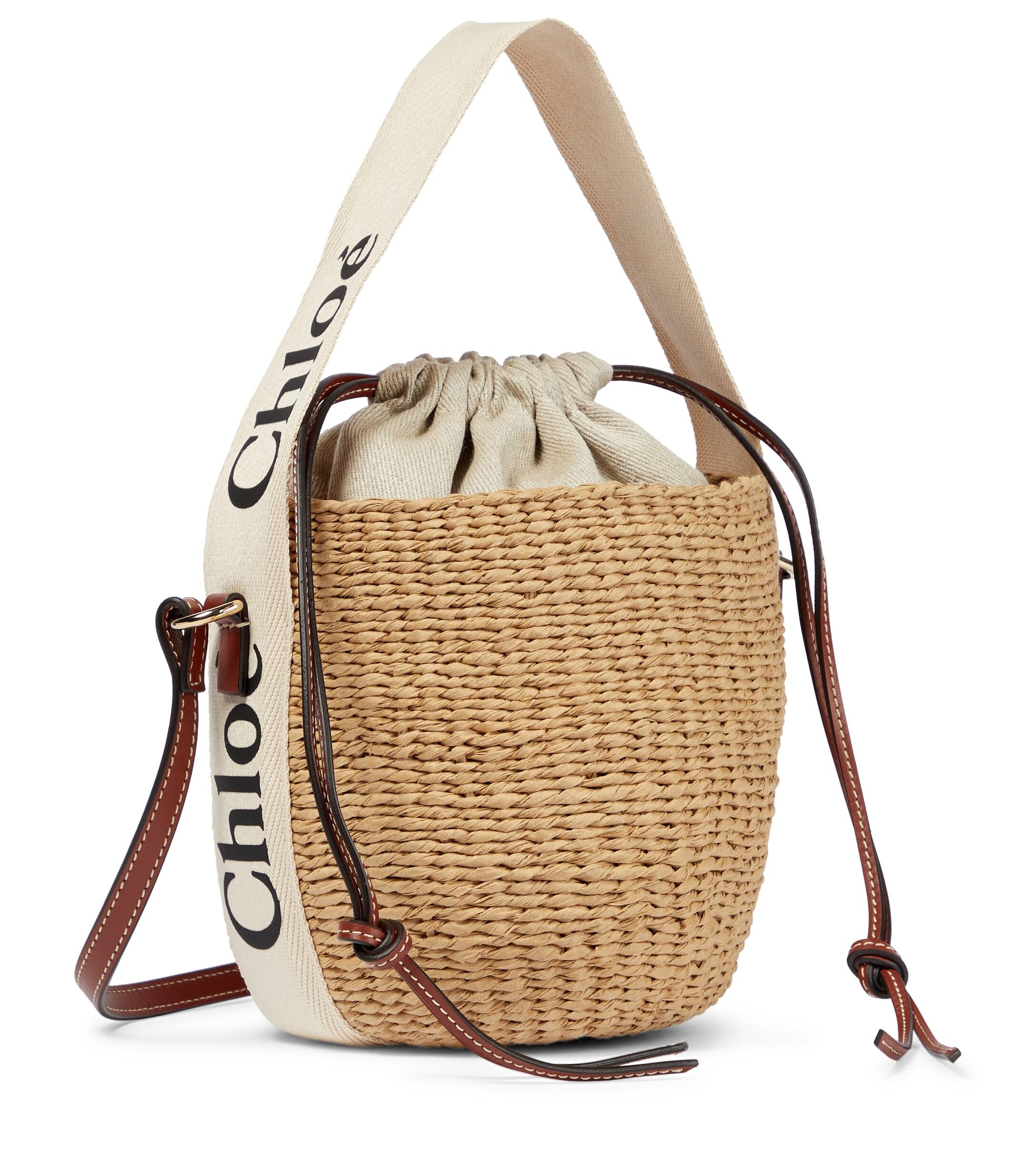 Chloé Chloe X Mifuko Woody Small Basket Tote in Metallic | Lyst