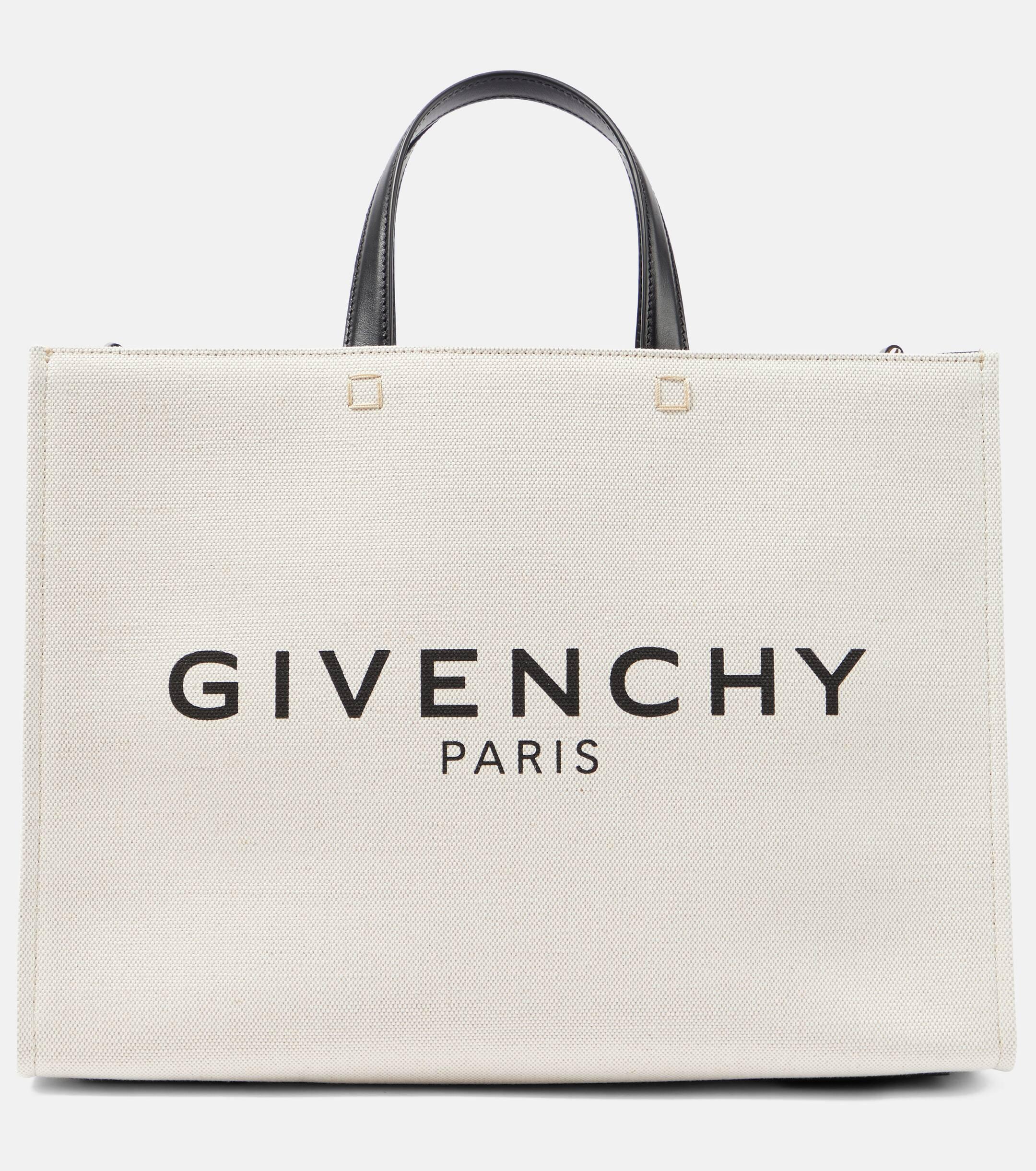Givenchy G-tote Medium Canvas Shopper in White | Lyst UK