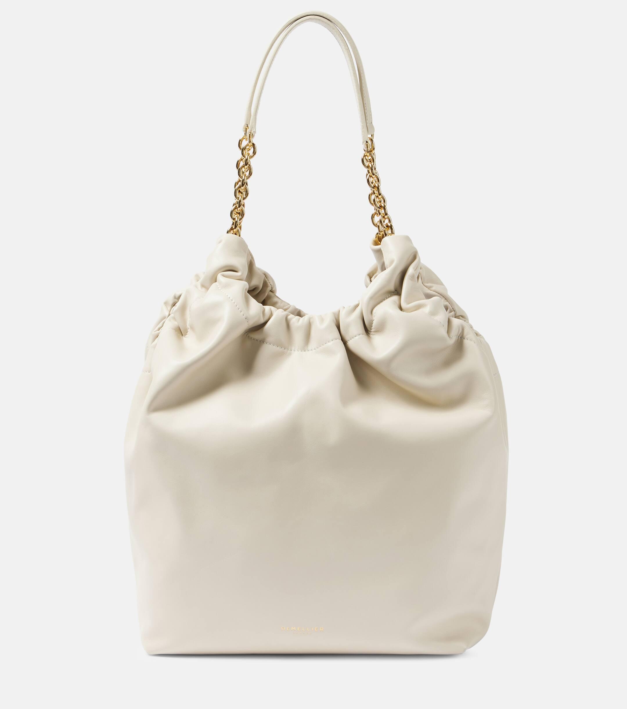 DeMellier London Miami Leather Tote Bag in White | Lyst UK