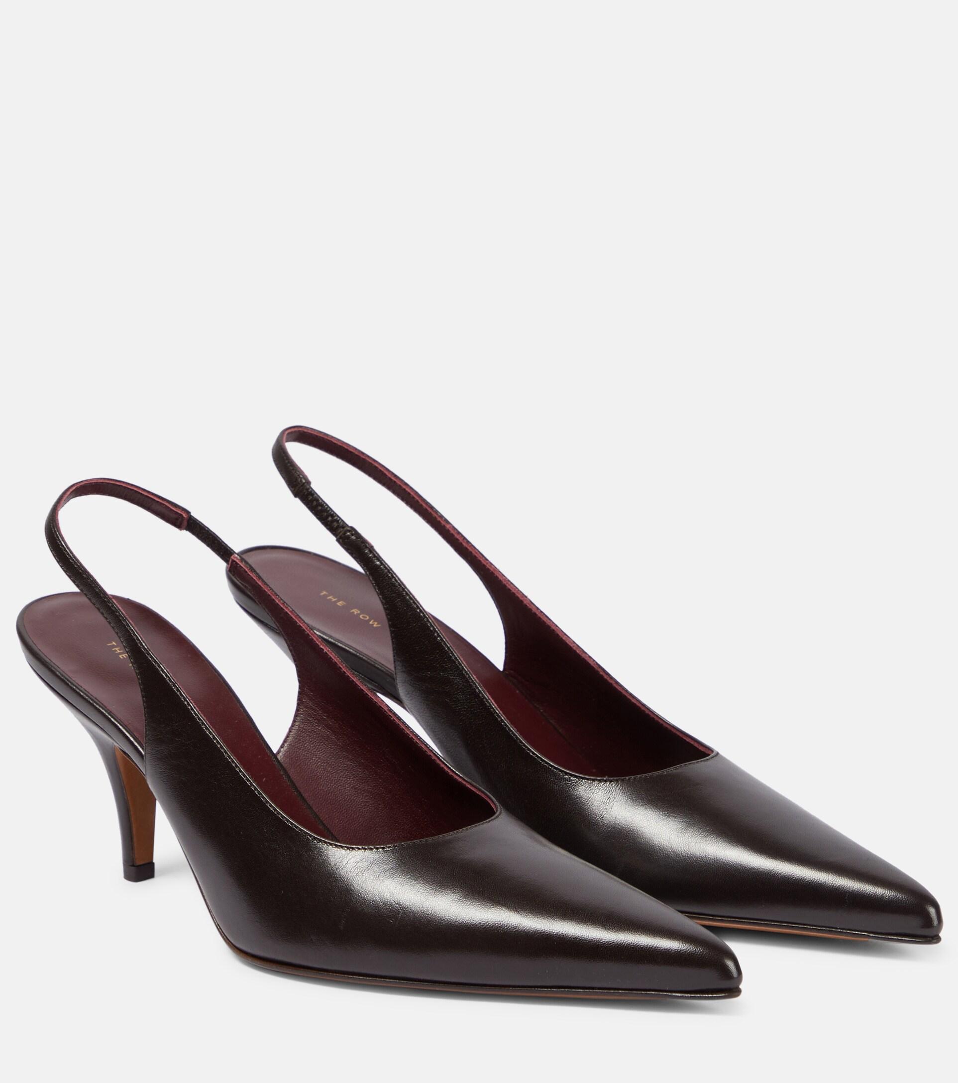 The Row Slingback-Pumps Sling Point aus Leder in Braun | Lyst DE