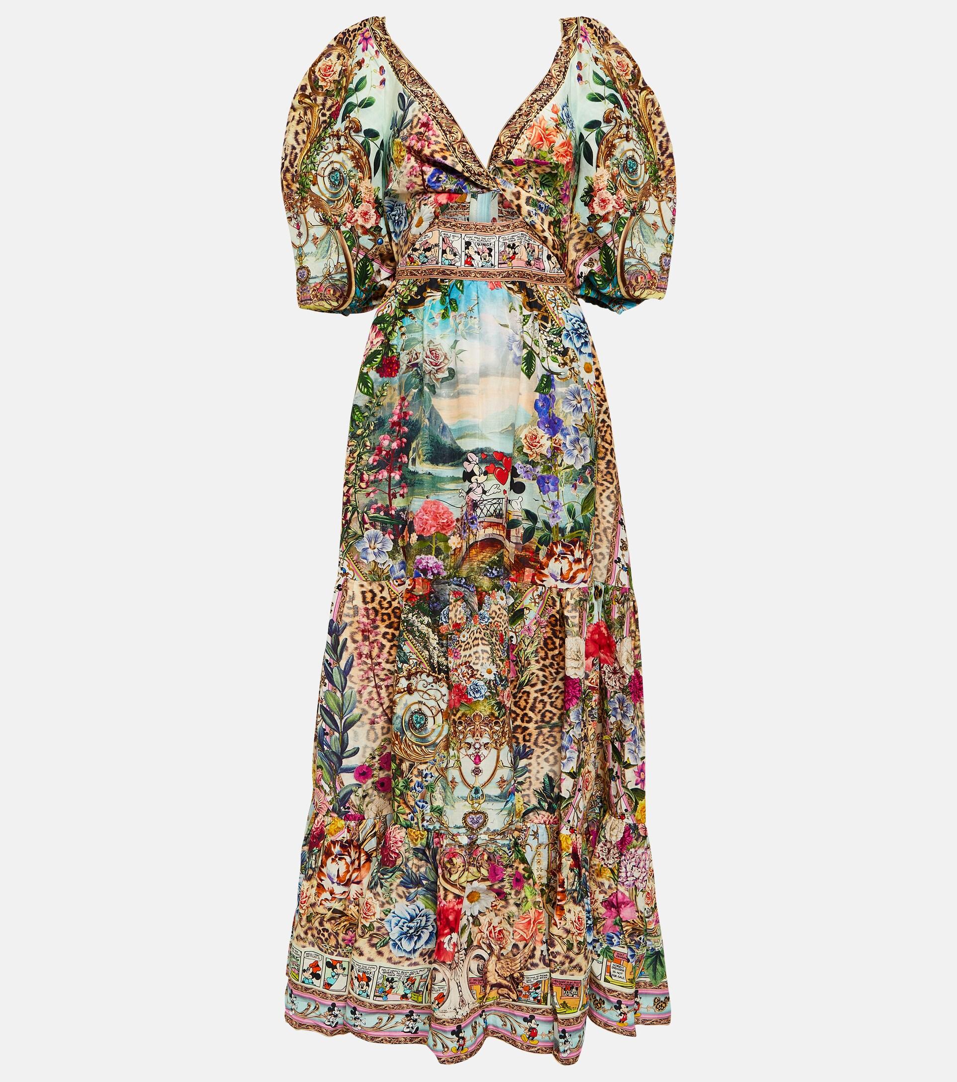 CAMILLA X Disney Mickey Takes A Trip Maxi Dress | Lyst