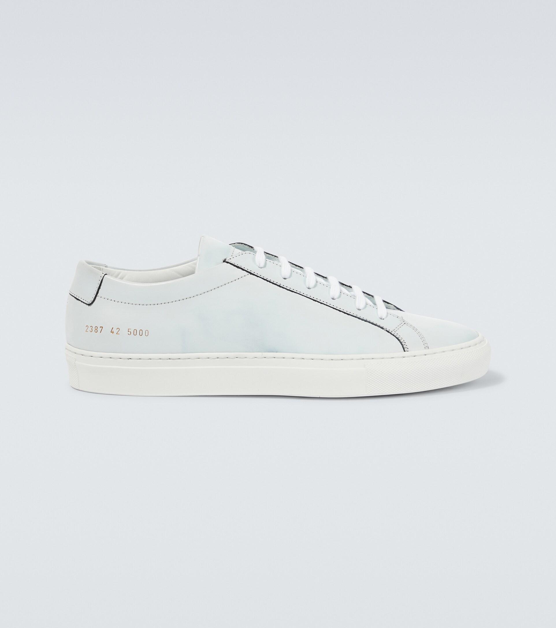 Common Projects Achilles Fade Leather Sneakers in White for Men | Lyst