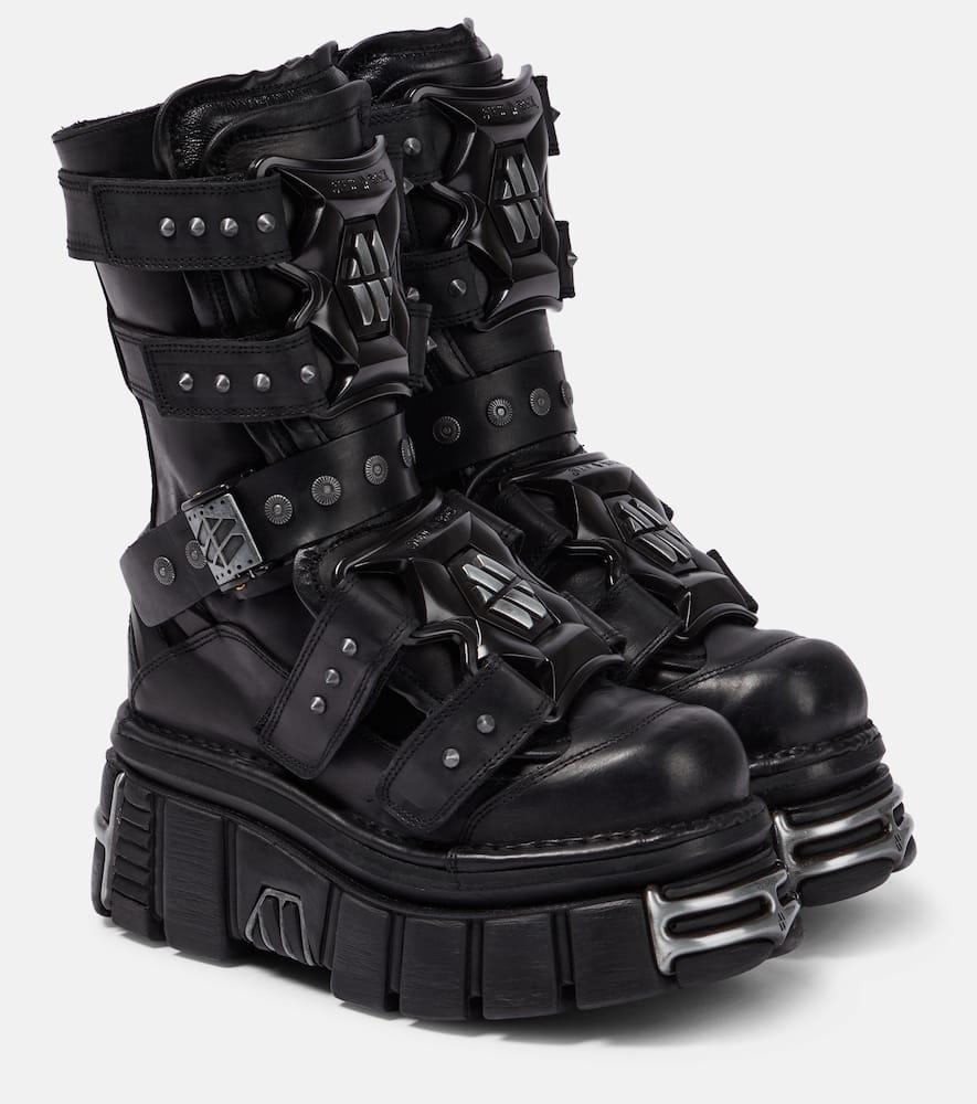 Vetements X New Rock Gamer Platform Boots in Black | Lyst