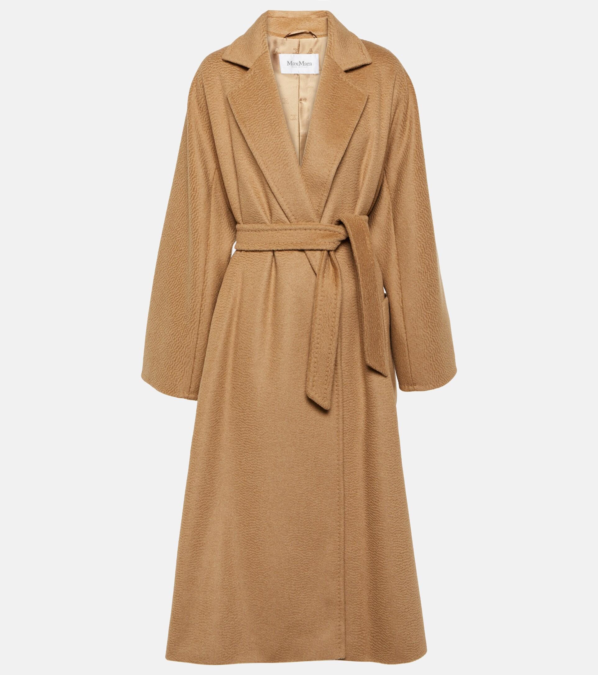 Max Mara Olea Camel Hair Coat in Natural | Lyst