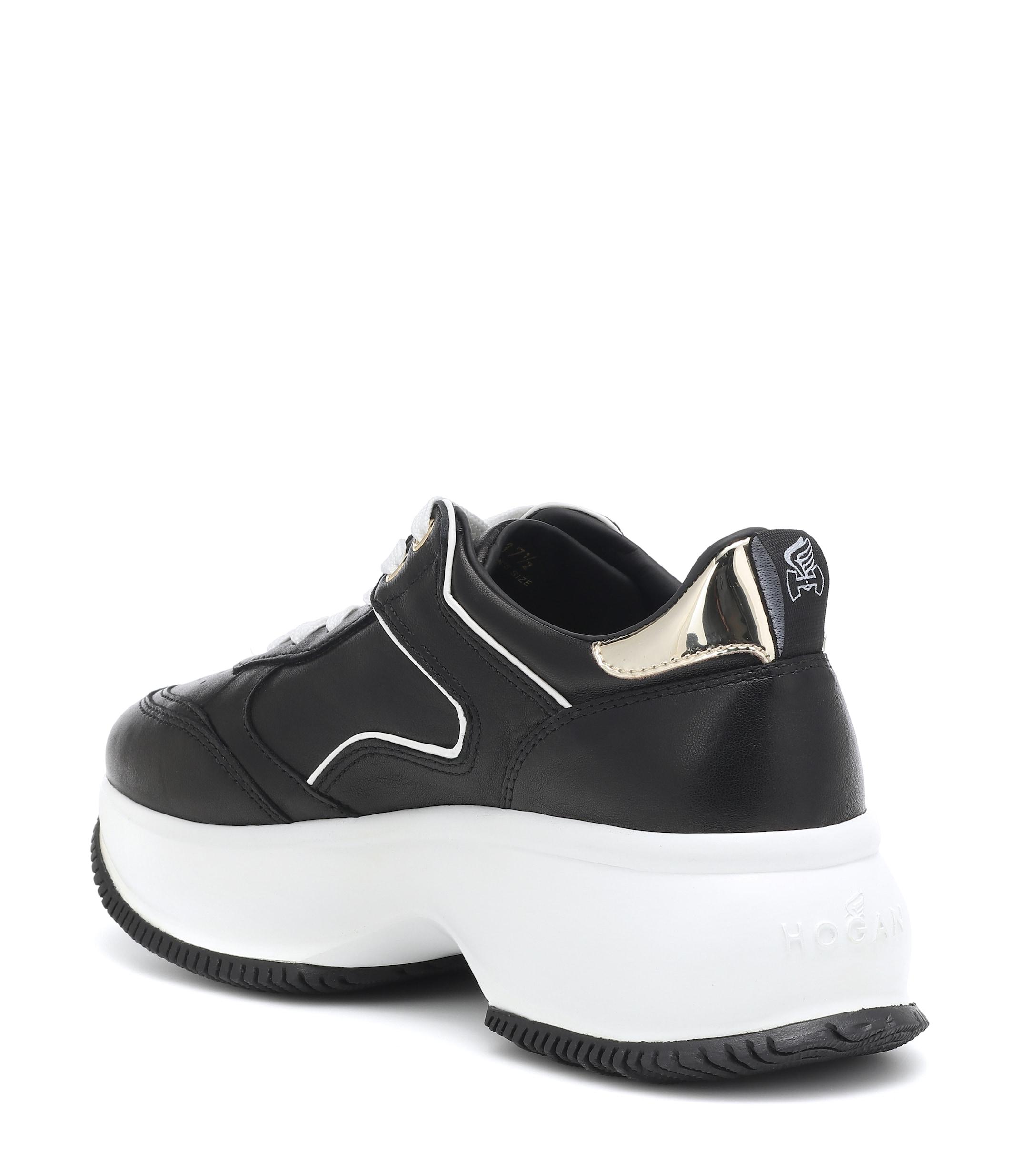 Hogan Maxi I Active Leather Sneakers in Nero (Black) - Save 30% - Lyst