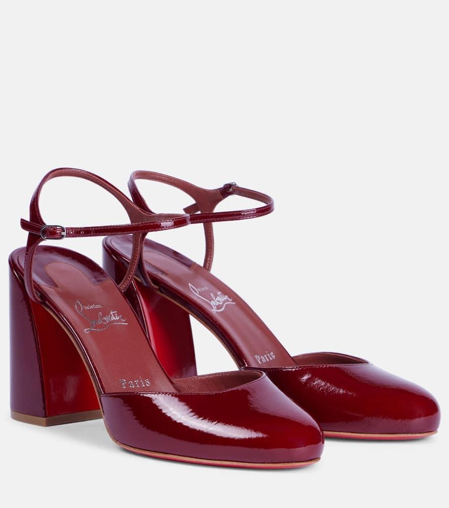 Christian Louboutin Jane Patent Leather Pumps in Red | Lyst