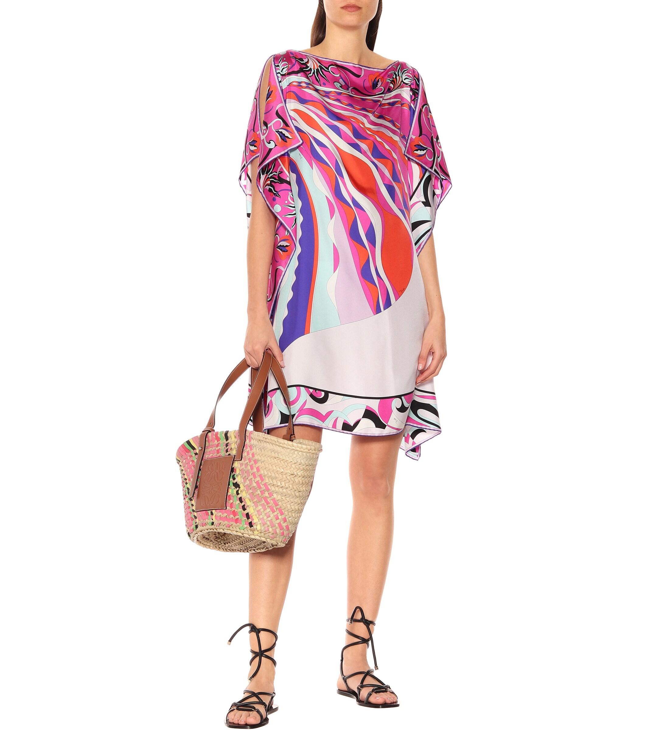 Emilio Pucci Printed Silk Kaftan Lyst
