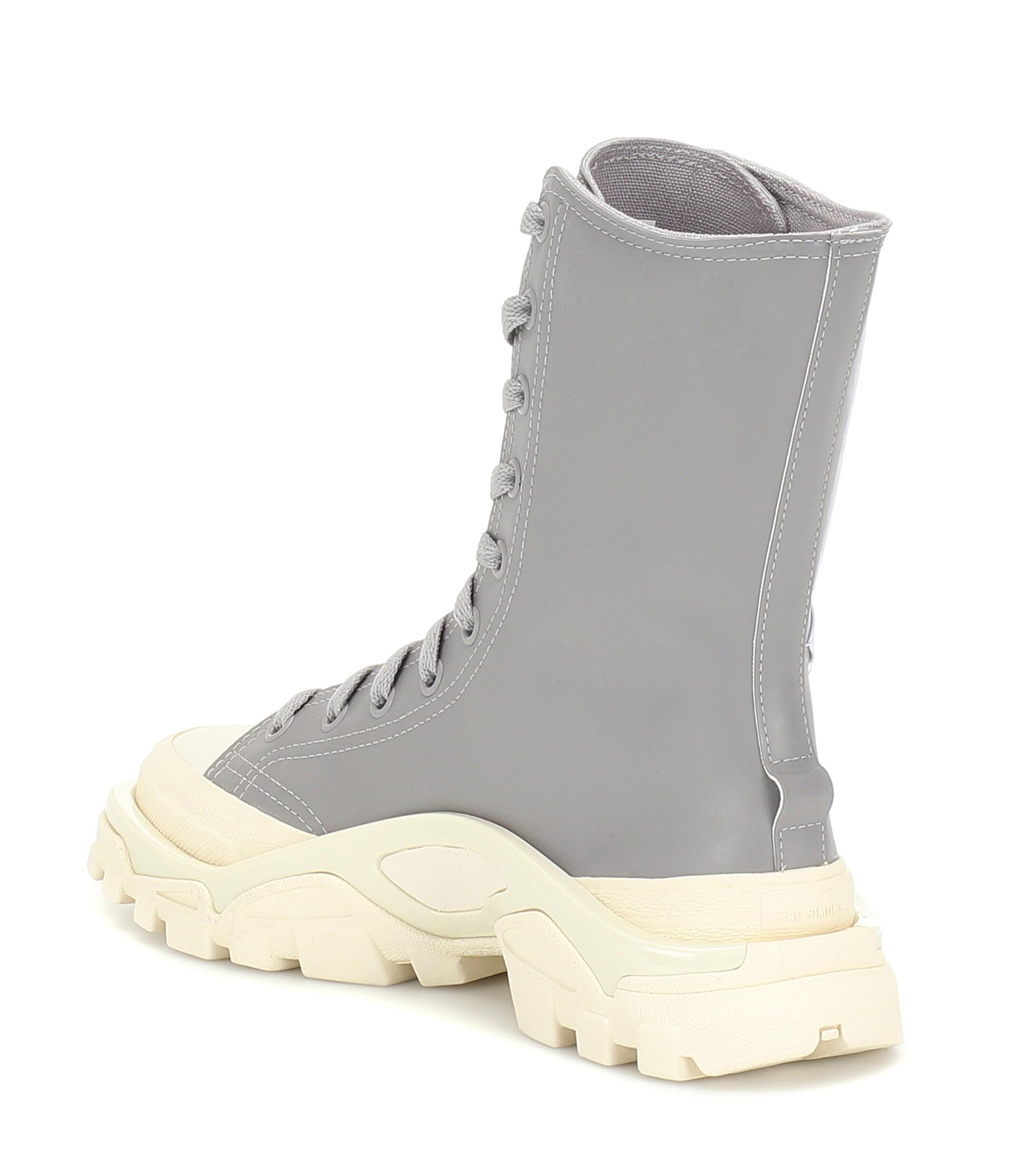 adidas By Raf Simons Rs Detroit High-top Sneakers in Grey (Gray) - Lyst