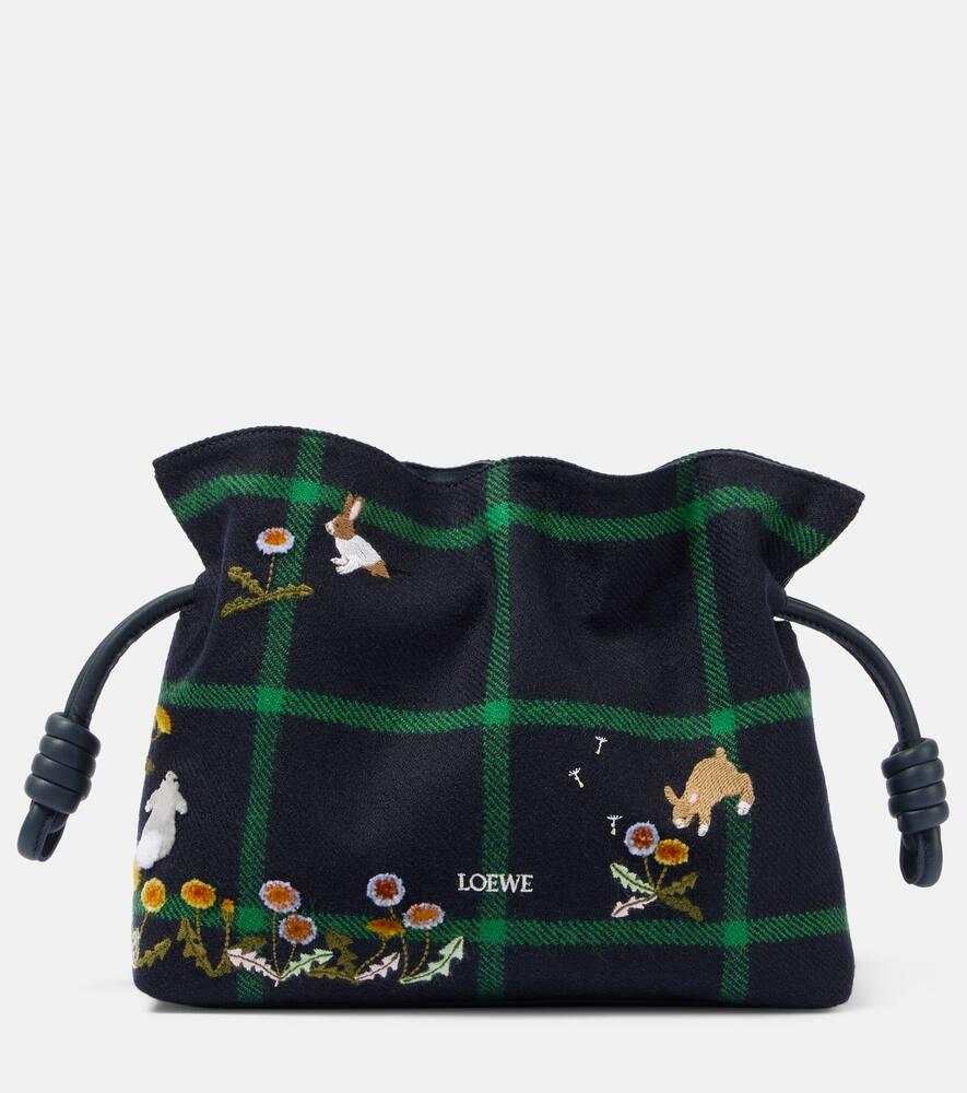 Loewe X Suna Fujita Flamenco Bunnies Small Clutch in Green | Lyst