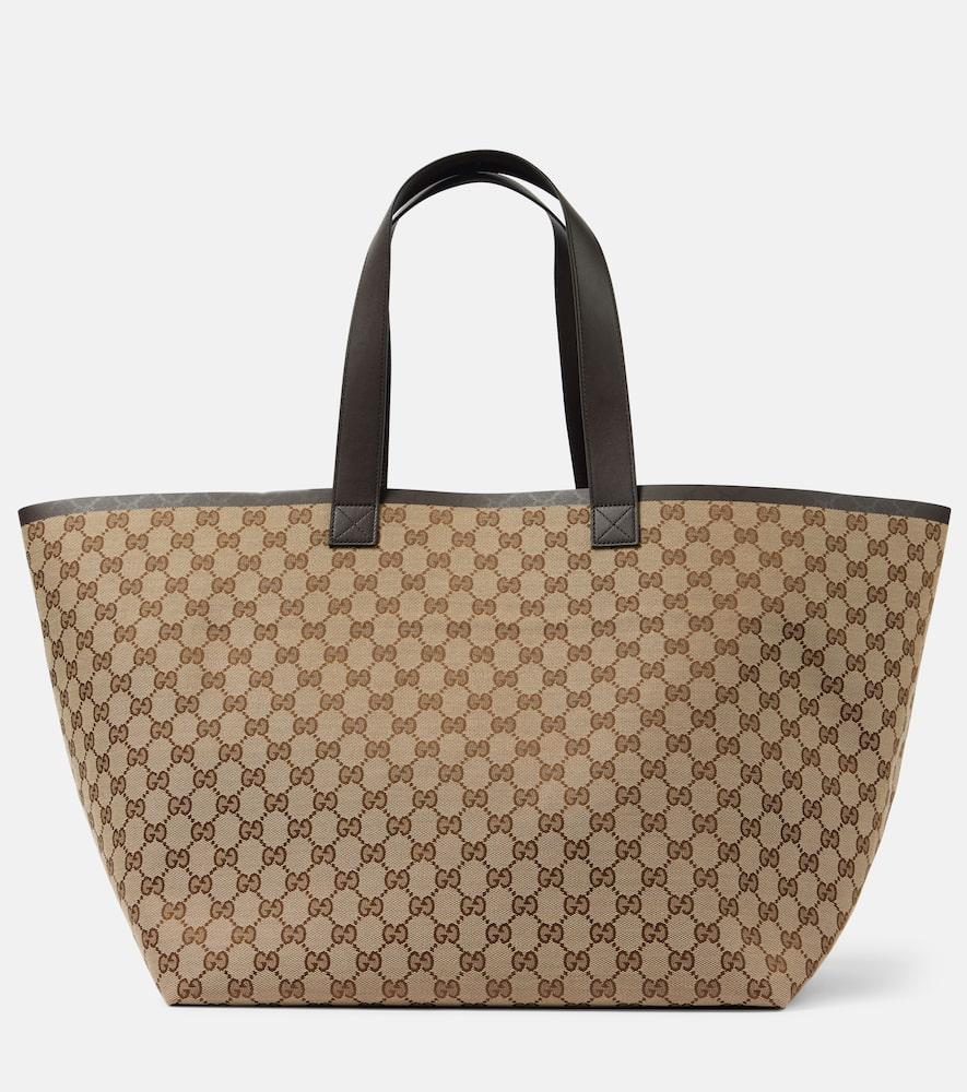 Gucci Totissima Gg Canvas Large Tote Bag in Brown | Lyst
