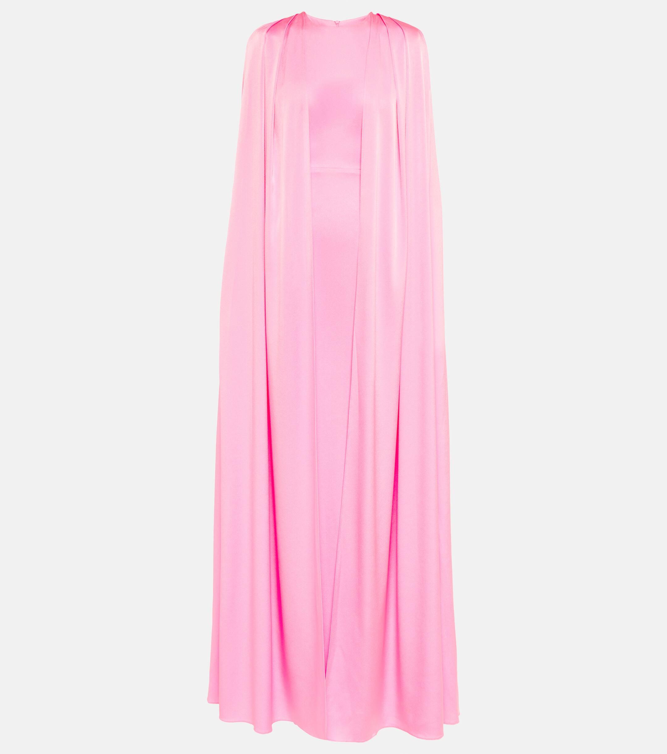 Alex Perry Bentley Satin Crepe Gown in Pink | Lyst UK