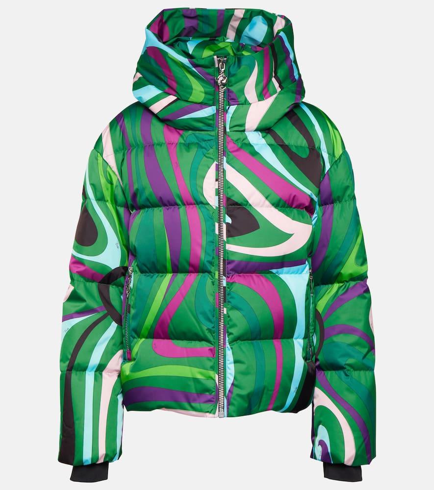 Emilio Pucci X Fusalp Marmo Ski Down Jacket in Green | Lyst