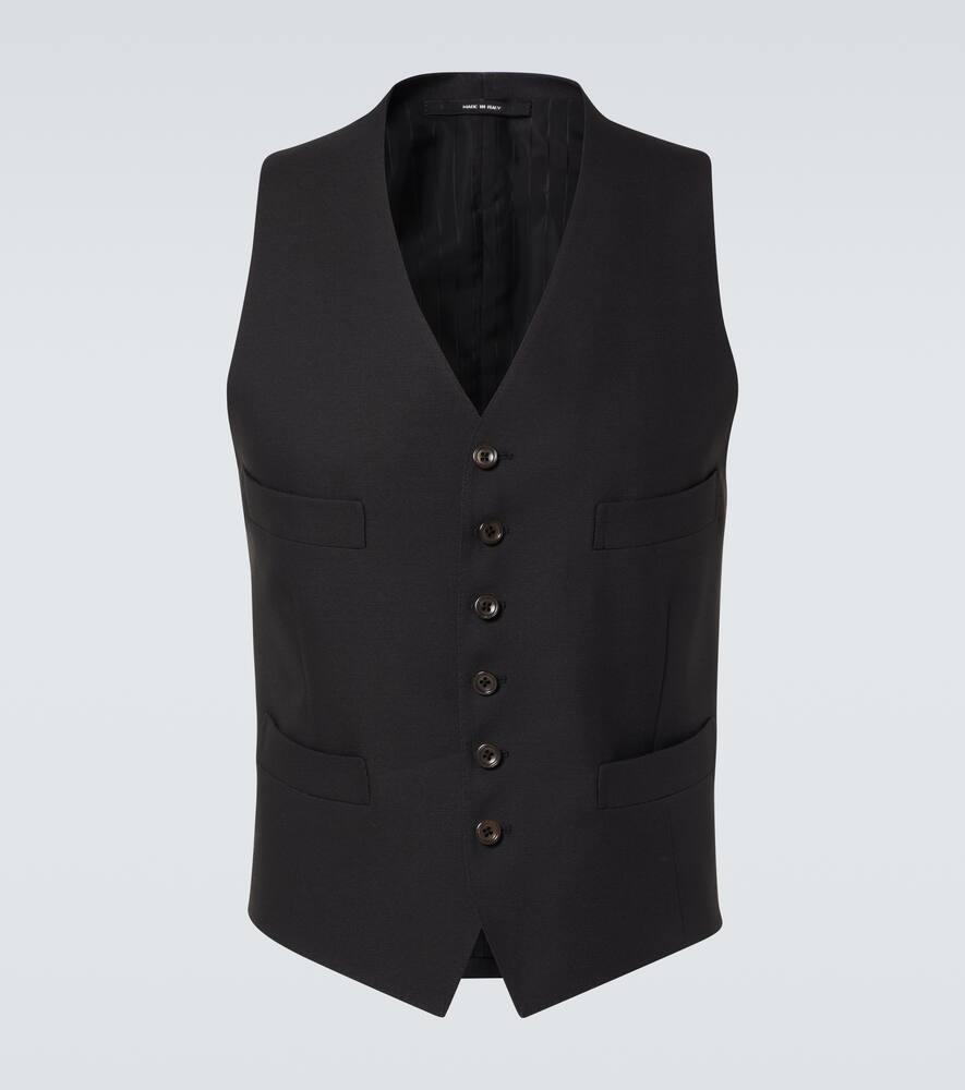 Tom Ford Wool And Silk Vest in Black for Men | Lyst