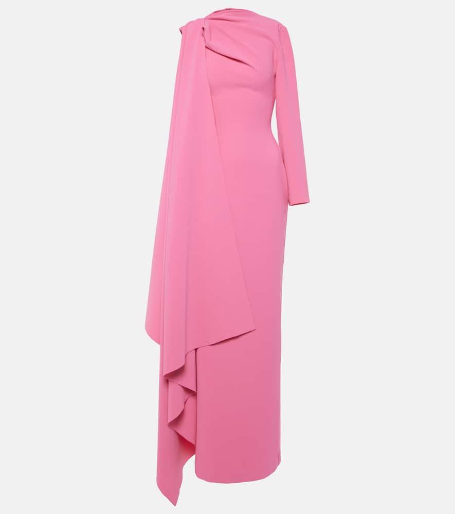 Solace London Lydia Draped Gown in Pink | Lyst