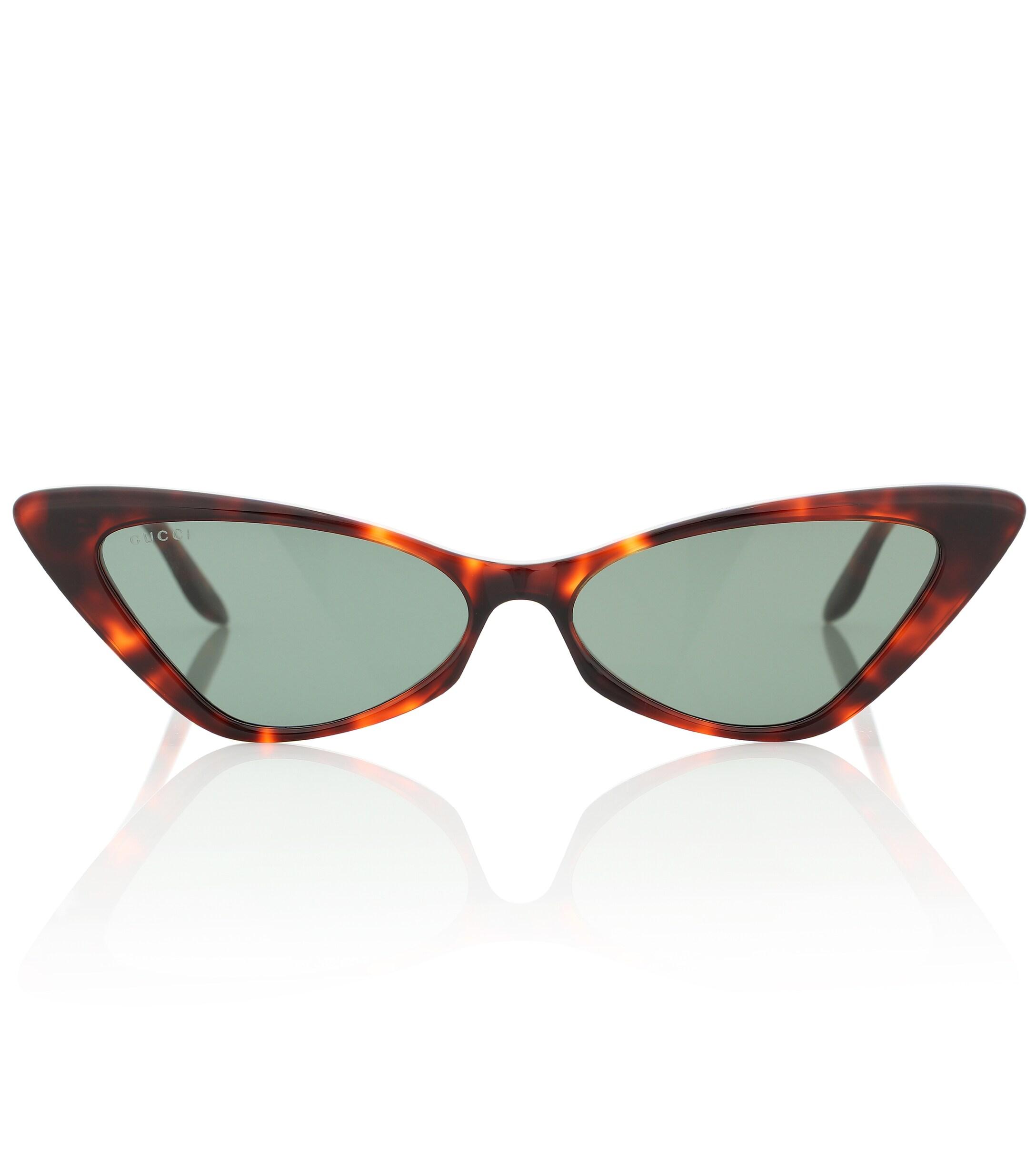 Gucci Cat Eye Sunglasses In Brown Lyst
