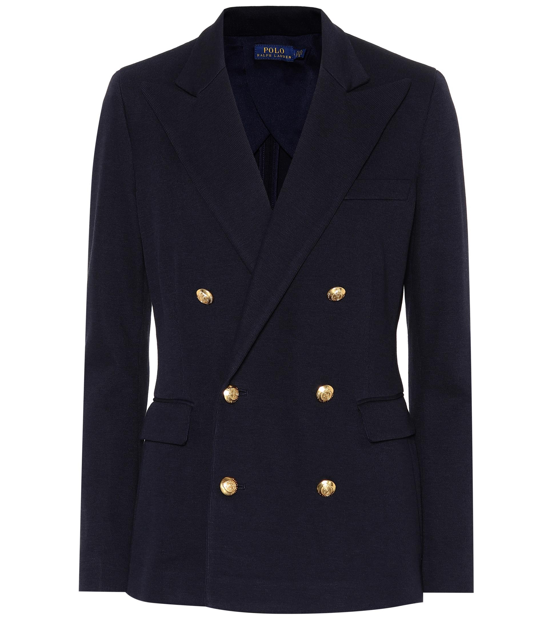 Polo Ralph Lauren Knit Double-breasted Blazer in Blue - Lyst Polo Ralph Lauren Knit Double-breasted Blazer in Blue - Lyst