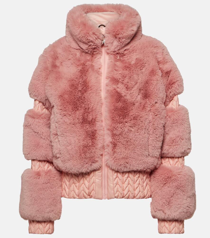 Goldbergh Furry Ski Jacket in Red | Lyst