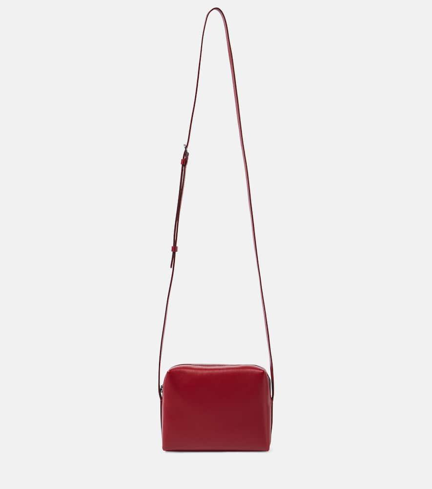 The Row Regent Leather Crossbody Bag in Red | Lyst