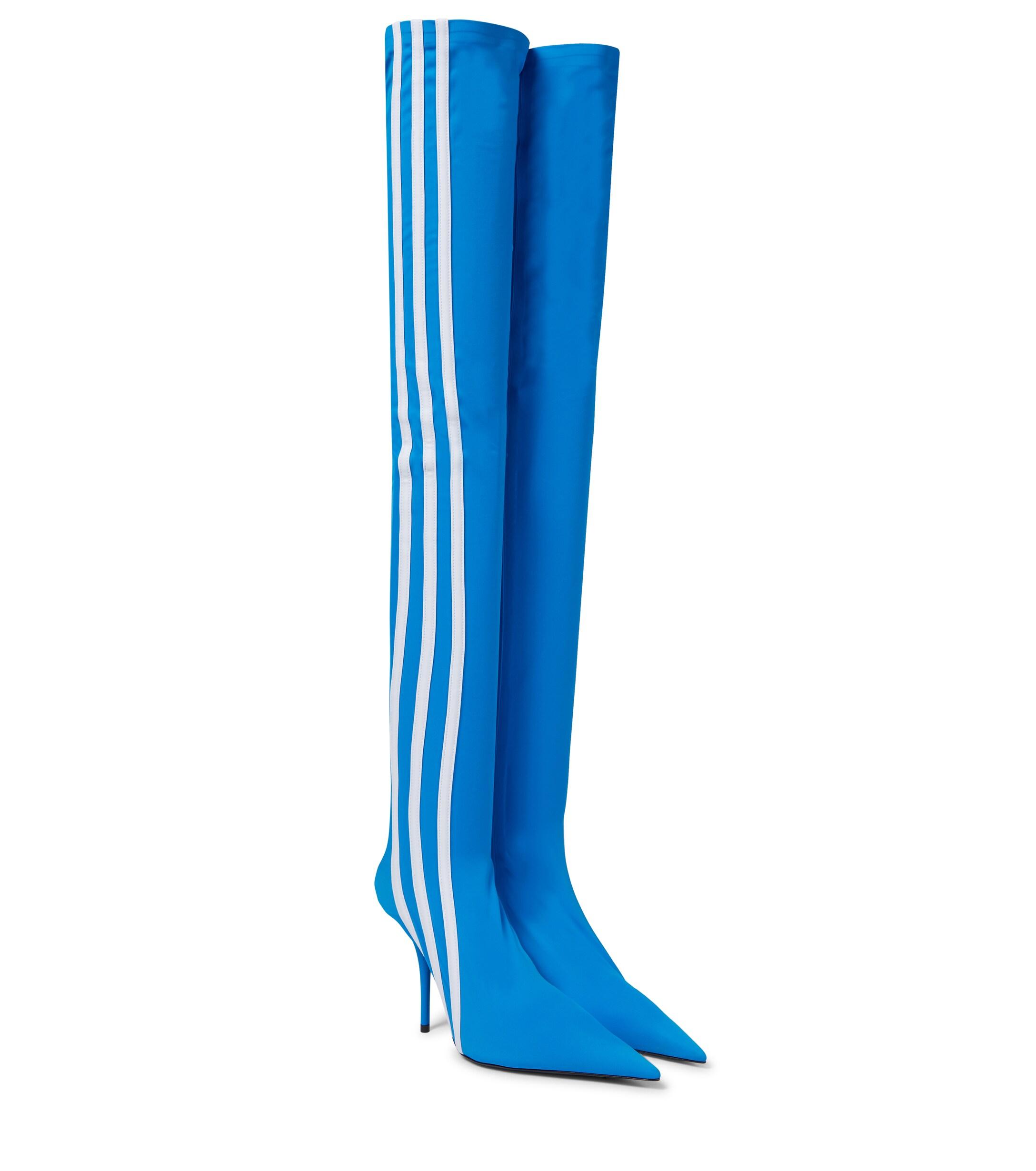 Balenciaga X Adidas Knife Over-the-knee Boots in Blue | Lyst Canada