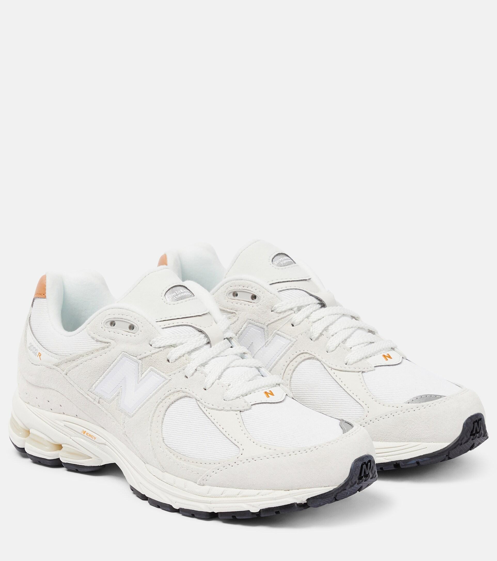 New Balance 2002r Leather Sneakers in White | Lyst