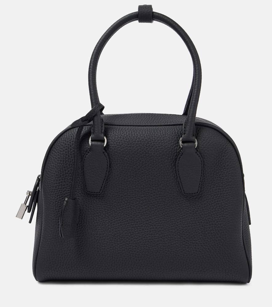 The Row India 10.00 Leather Tote Bag in Black | Lyst