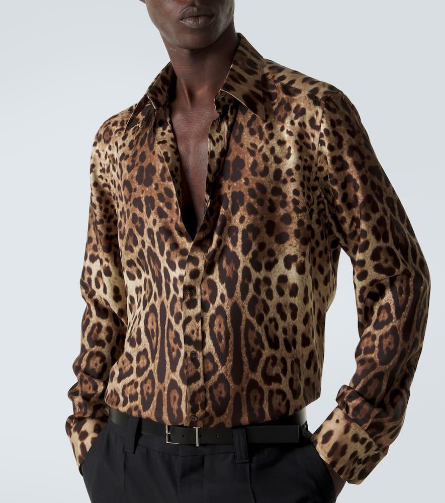 Cheetah Print Shirt Mens