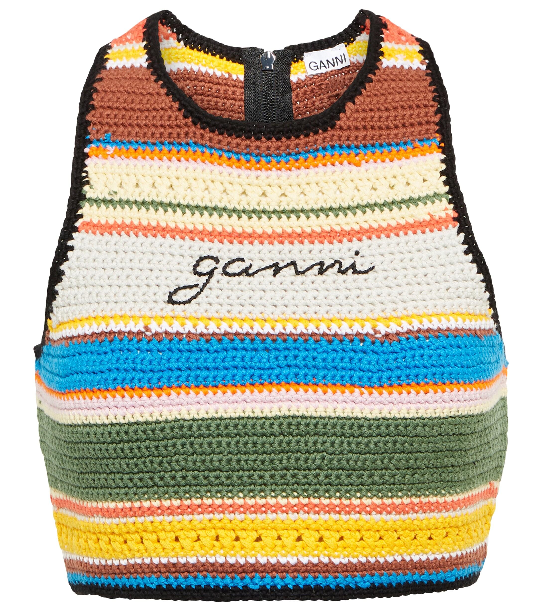 Ganni Crochet Bikini Top | Lyst UK