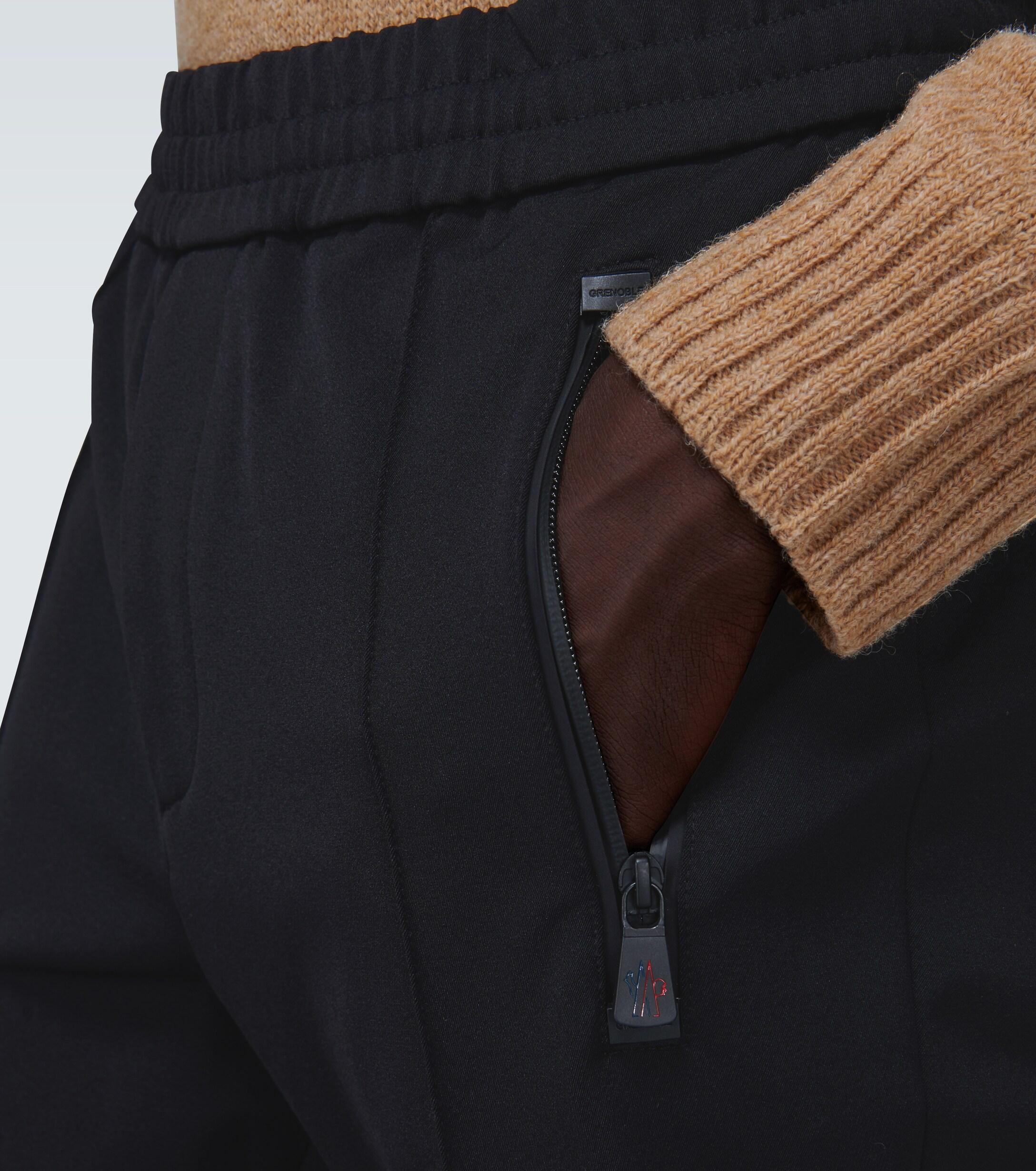 3 MONCLER GRENOBLE Slim-fit Trackpants in Black for Men - Lyst
