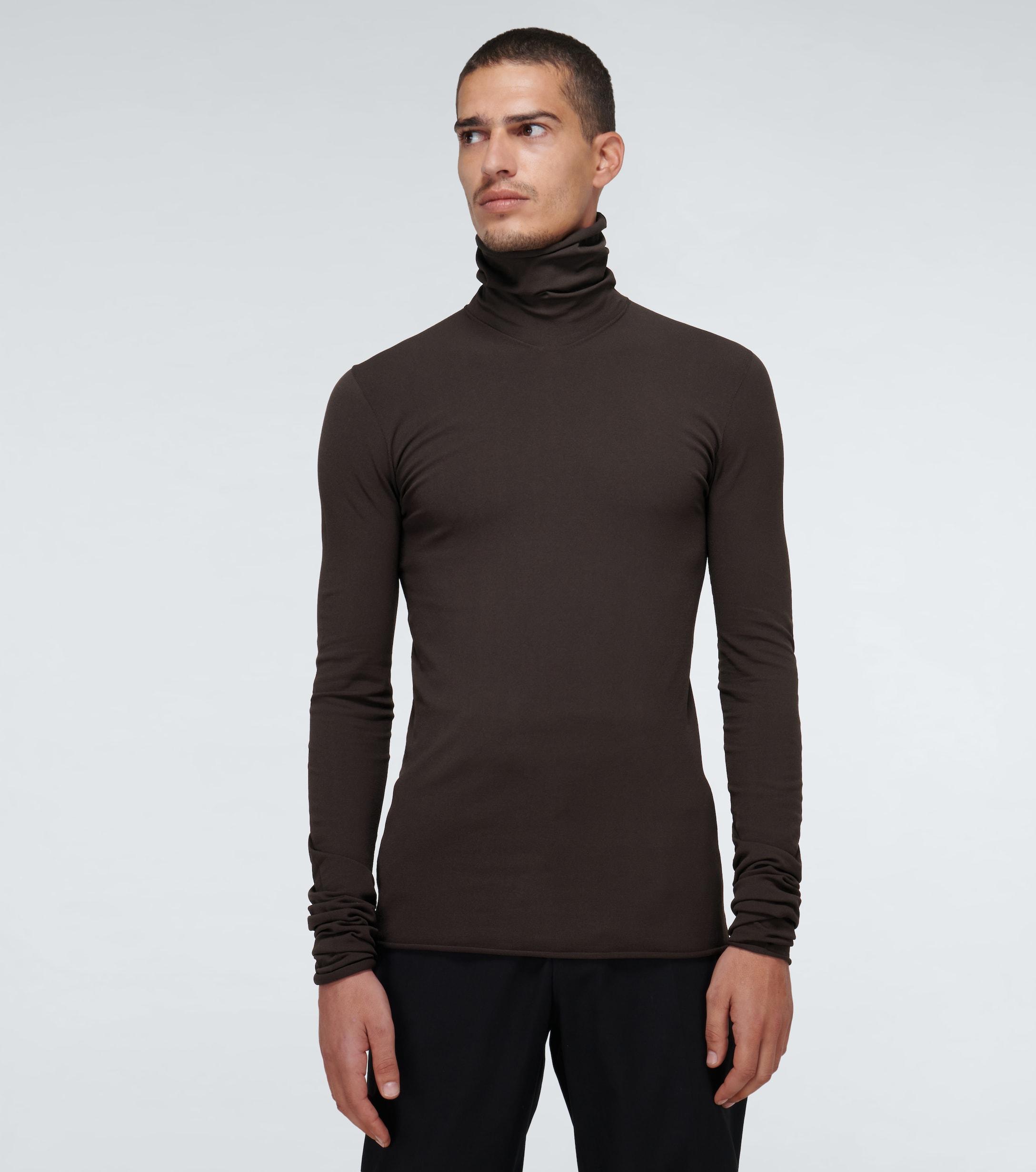 Bottega Veneta Turtleneck Sweater in Brown for Men - Lyst