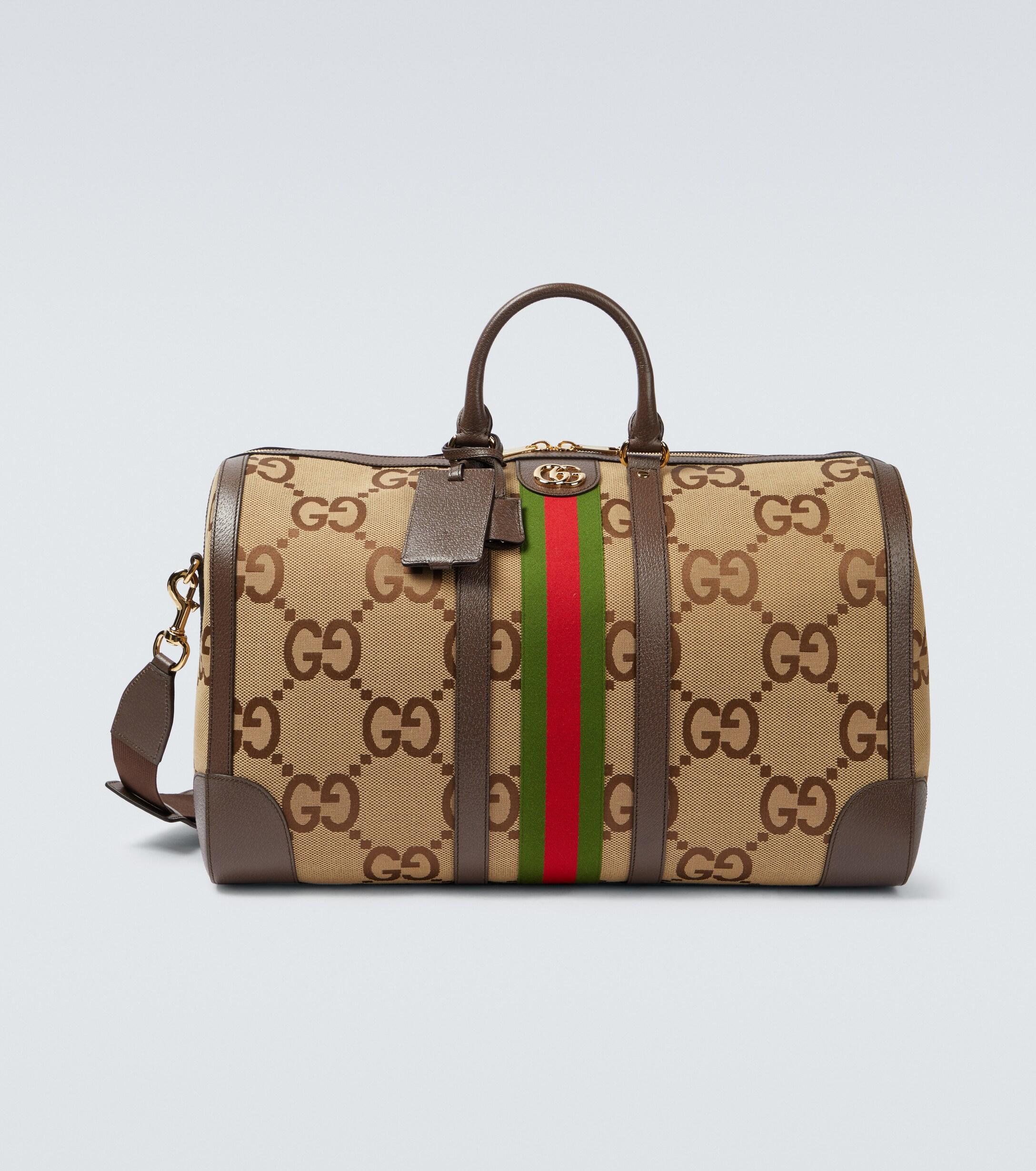 Gucci Jumbo GG Large Canvas Duffel Bag for Men | Lyst