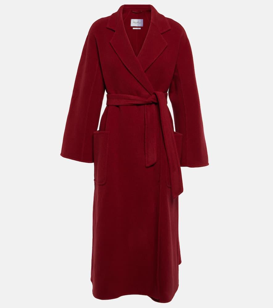 Max Mara Ludmilla Icon Cashmere Wrap Coat in Red | Lyst