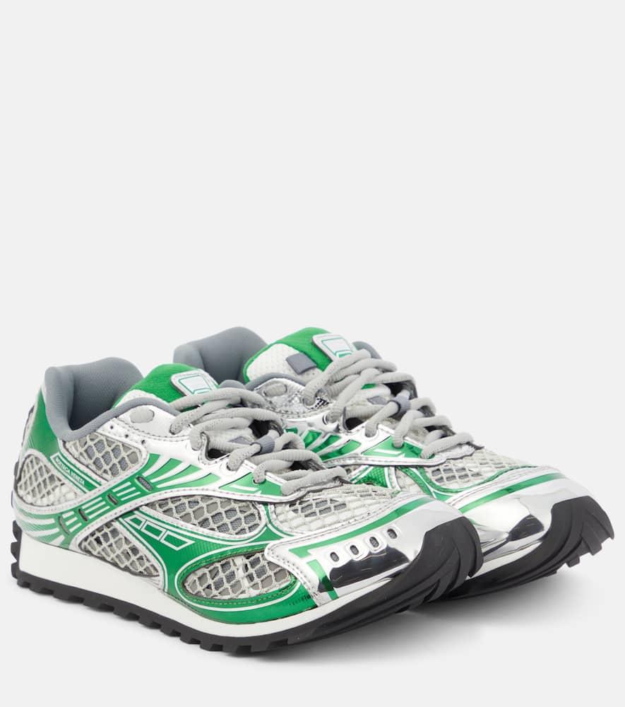 Bottega Veneta Orbit Mesh Running Shoes in Green | Lyst