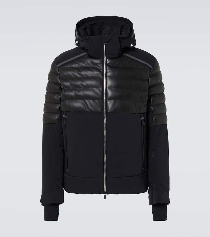 Toni Sailer Lorenz Faux Leather Ski Jacket in Black for Men | Lyst