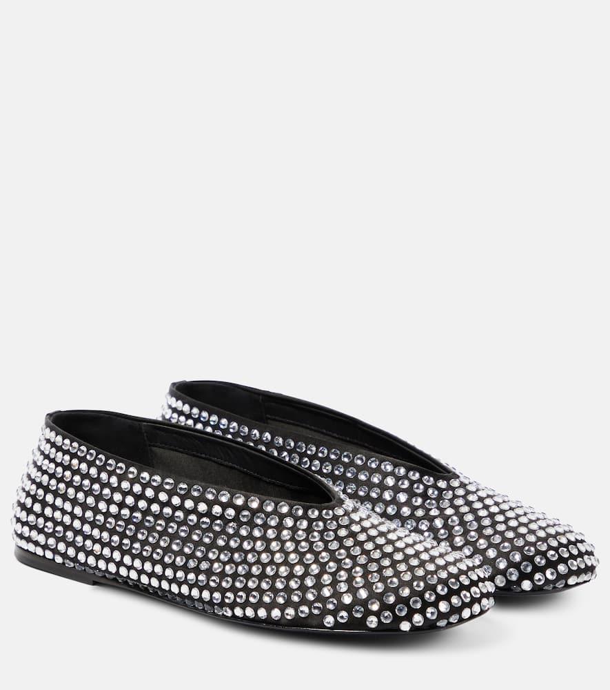 Khaite Marcy Embellished Ballet Flats in Black | Lyst