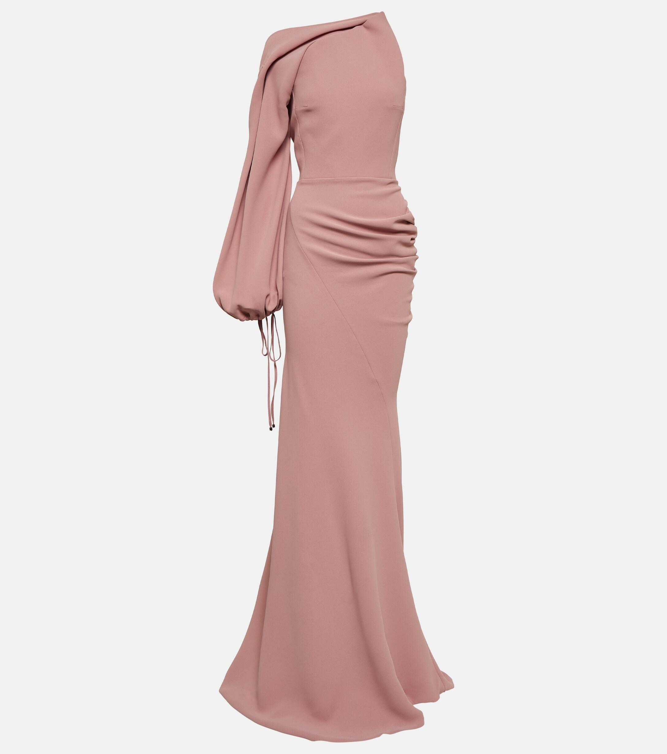 Maticevski Venomous One-shoulder Gown in Pink | Lyst UK